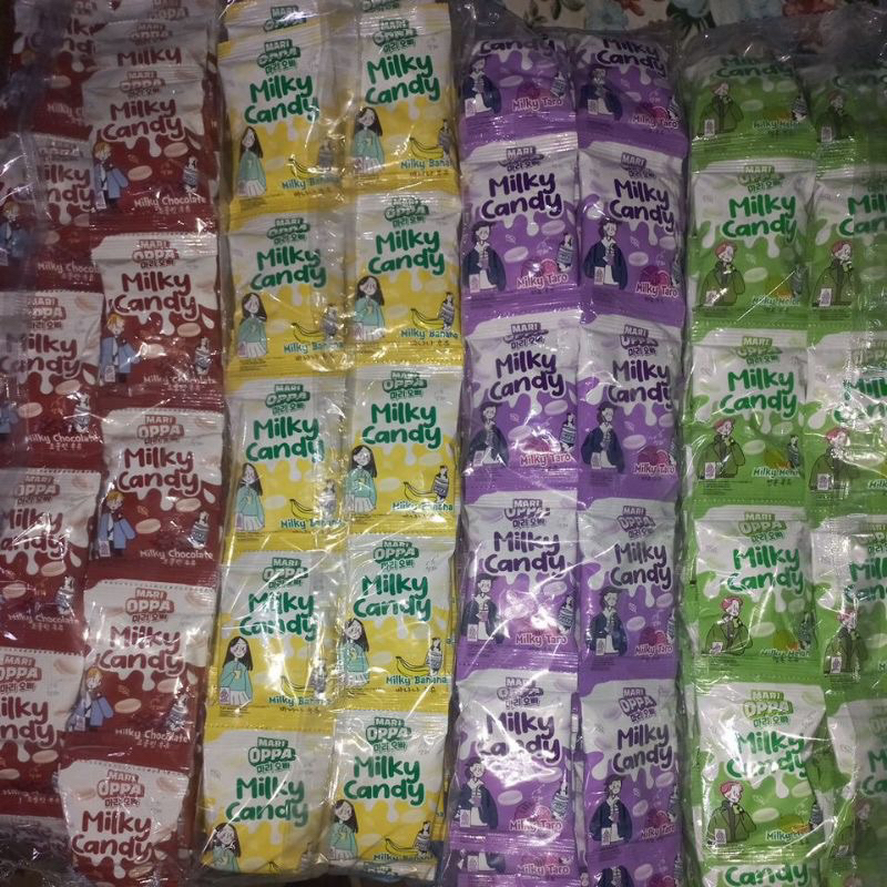 Jual Milky Candy Mari Oppa Berbagai Rasa 1 Renceng isi 10 bks Permen ...
