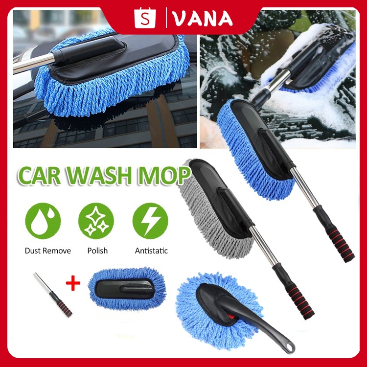 Jual Sikat Cuci Mobil Lap Serat Mikro dengan Pegangan Dapat Ditarik Pel ...
