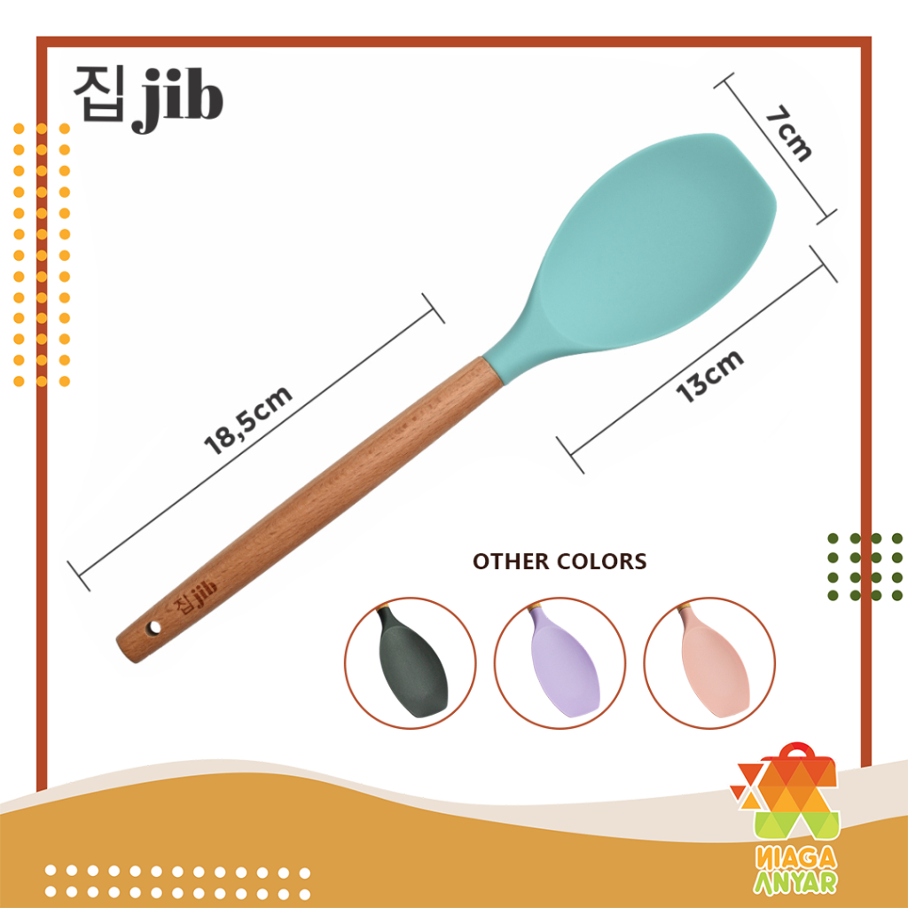Jual NAS JIB Silicone Utensil / Spatula Silicon / Utensile Slotted ...