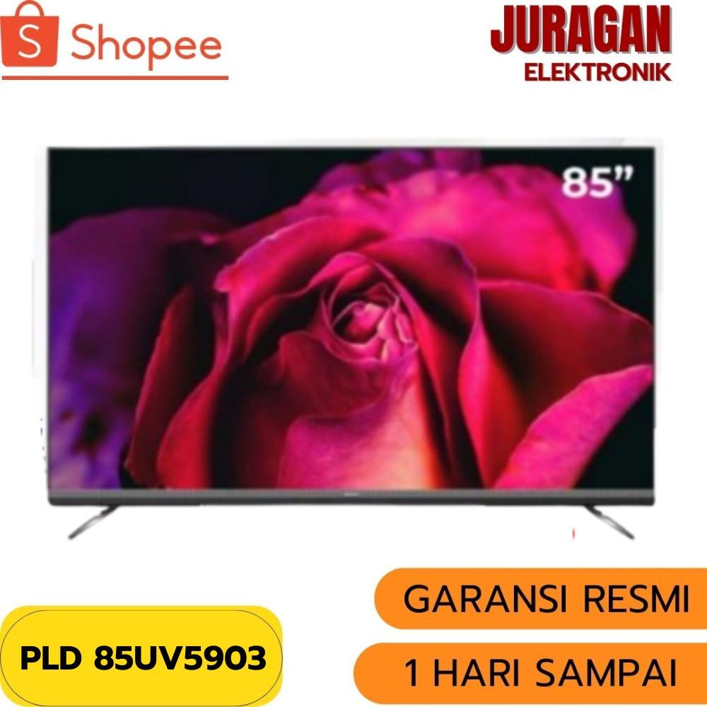Jual POLYTRON PLD-85UV5903 UHD 4K Mini LED Quantum Smart TV 85 Inch New ...