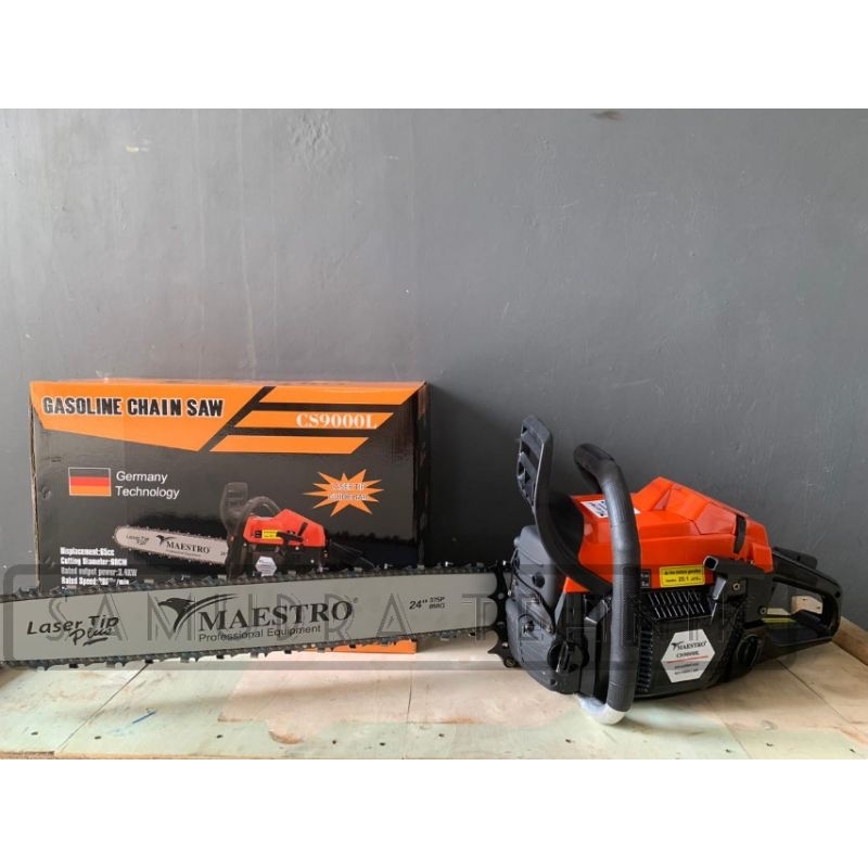 Jual Chainsaw MAESTRO CS9000L / Mesin gergaji Kayu 24inch MAESTRO CS 9000L Laser ORIGINAL ...