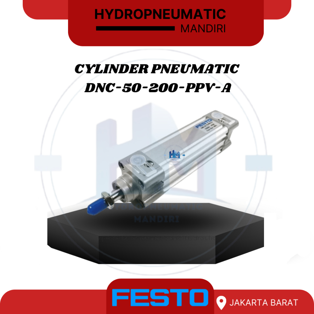Jual DNC 50X200 PPV-A FESTO CYLINDER PNEUMATIC DNC-50-200-PPV-A ...
