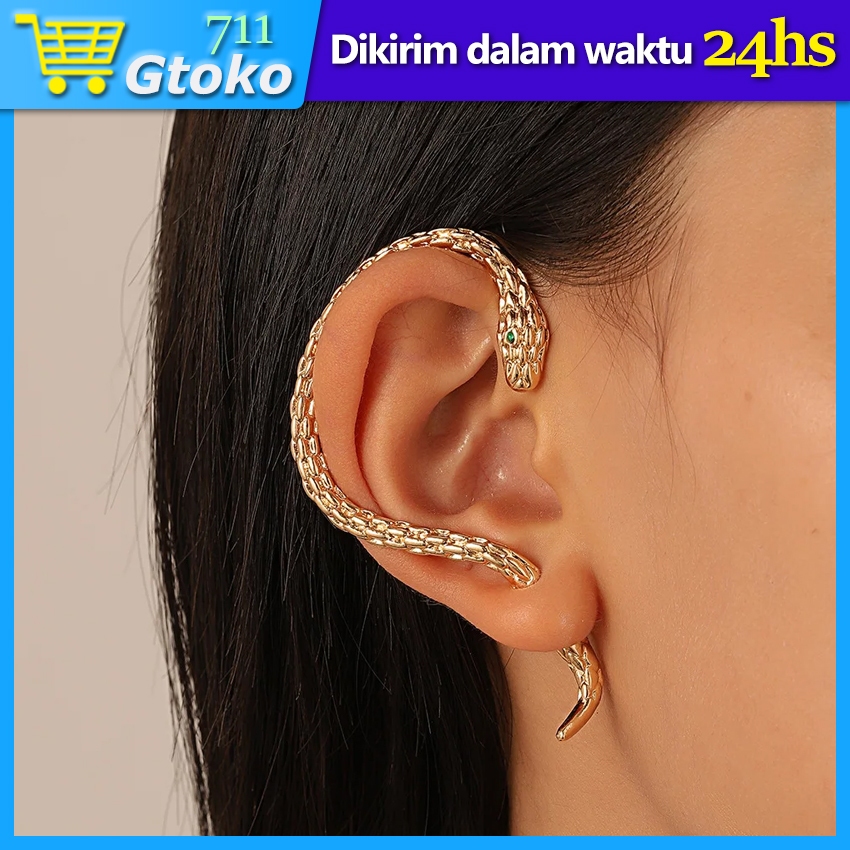 Jual Anting Model Ular Snack Gelang Kristal Gaya Punk Retro Korea ...