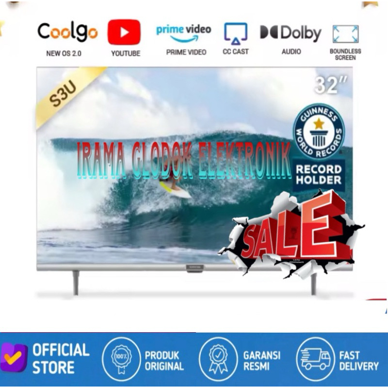 Jual TV LED COOCAA 32 Inch 32S3U Digital Smart TV Garansi Resmi 3 Tahun ...