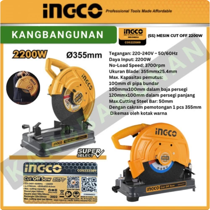 Jual Mesin Cut off saw INGCO COS223589 | Shopee Indonesia