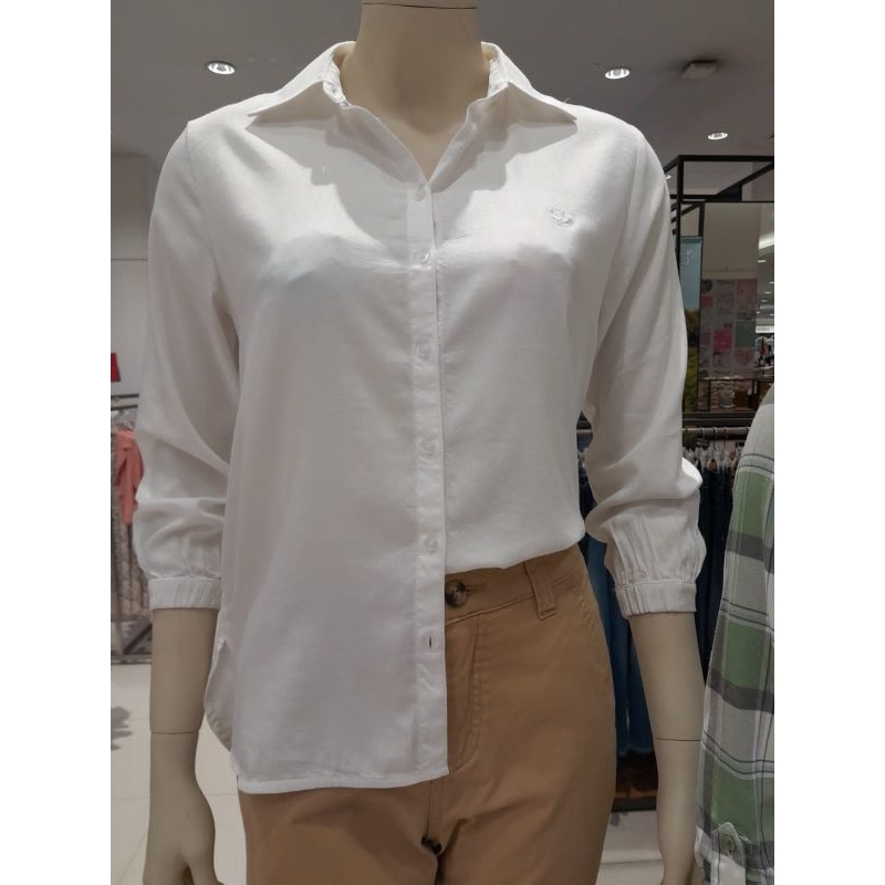Jual kemeja putih wanita cardinal girl | Shopee Indonesia
