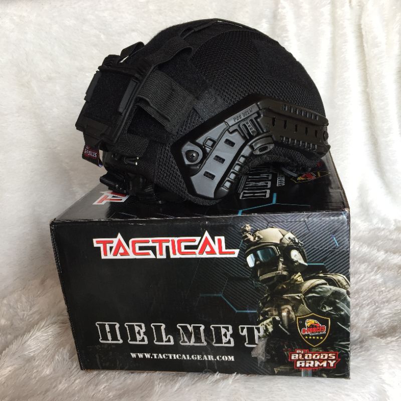 Jual Helmet tempur tactical EM8979 monch 2001 warna hitam | helm ...