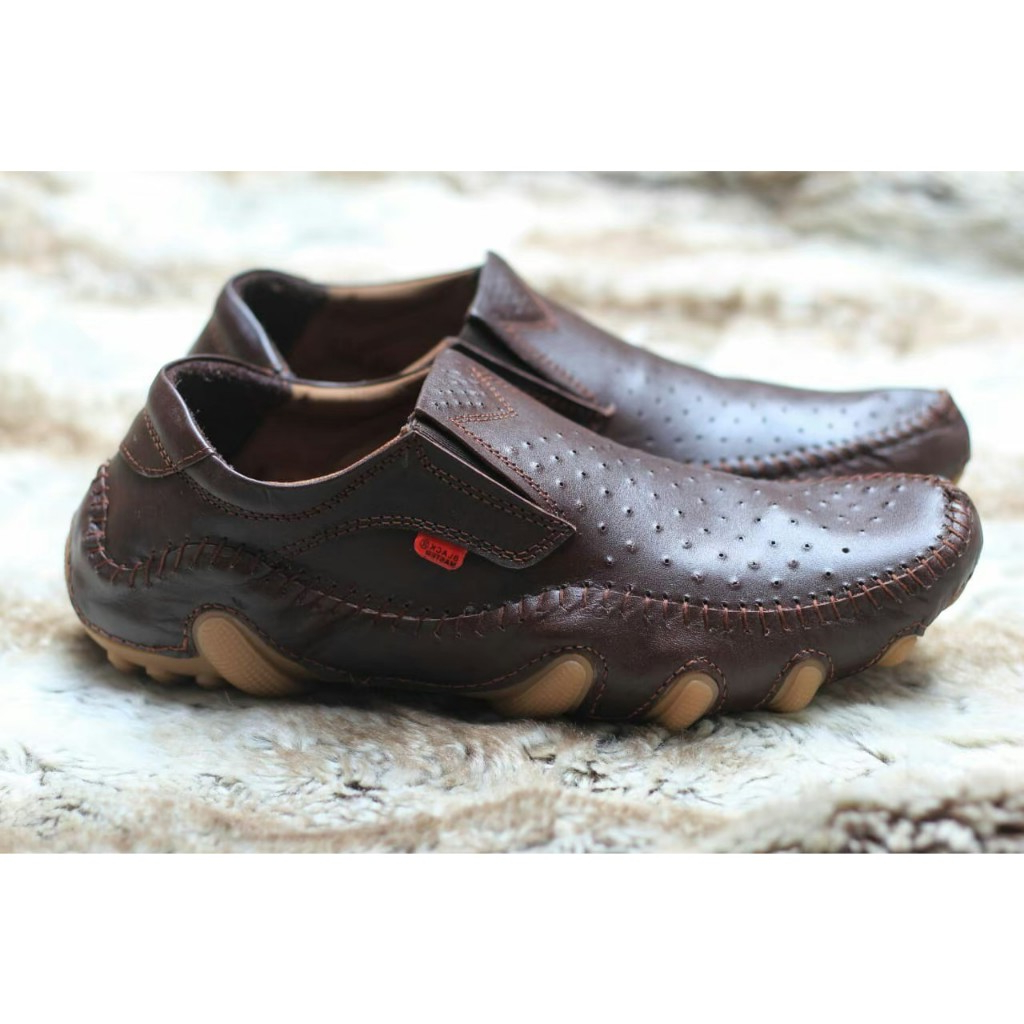 Jual Sepatu Pansus Pria Model Rajut Kulit Asli Mocasin Slip On Pria ...