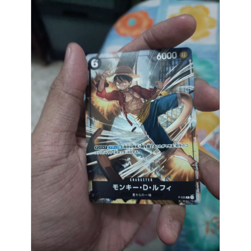 Jual kartu one piece/tcg one piece promo luffy p-035 | Shopee Indonesia