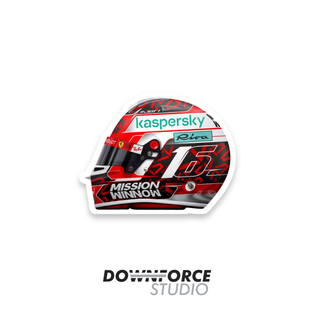 Jual F1 Helmet Stickers Formula 1 - Leclerc, Schumacher, Hamilton ...