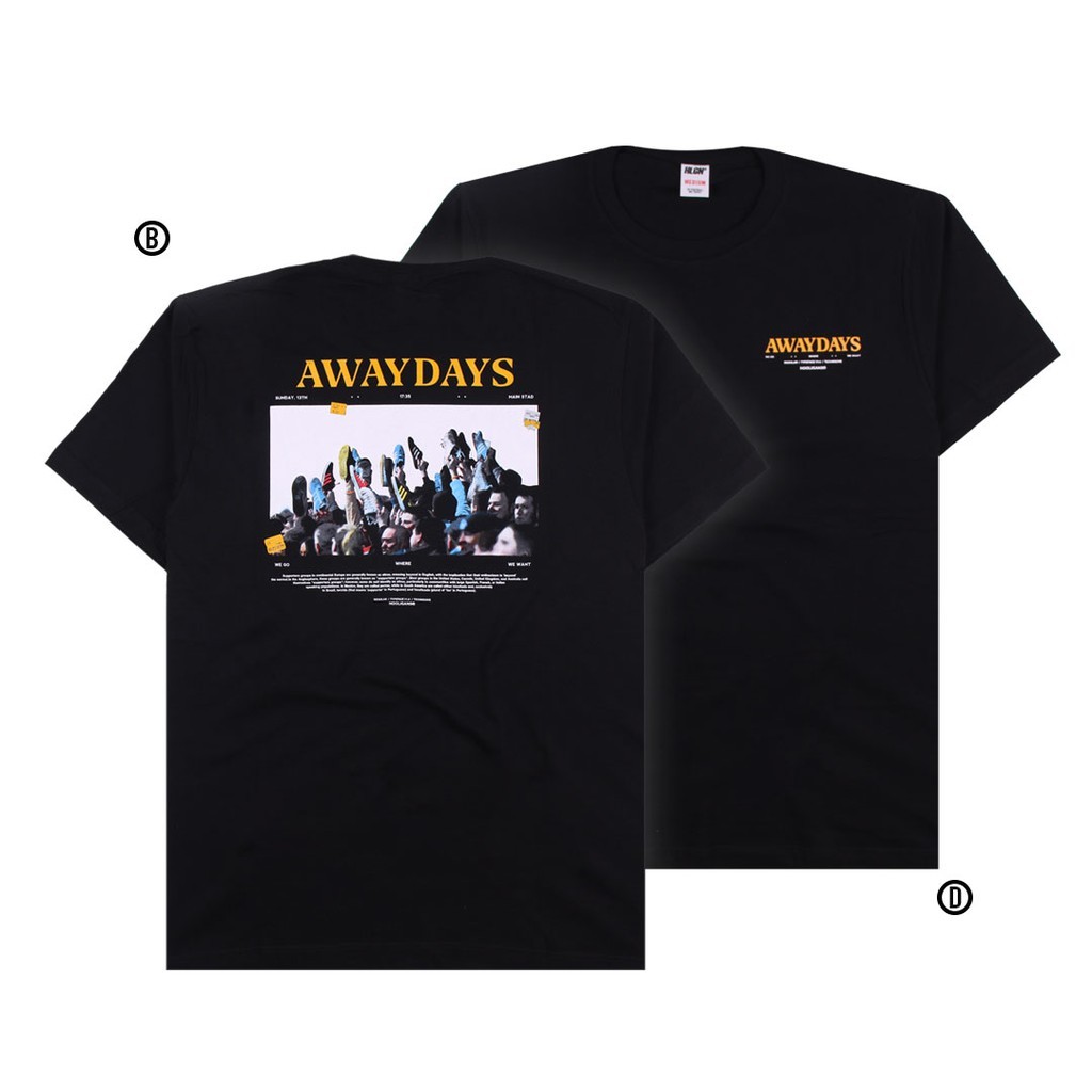 Jual KAOS HOOLIGANS T-Shirt Awaydays - Black | Shopee Indonesia