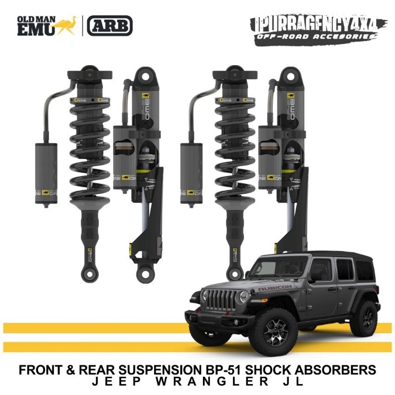 Jual ARB - Old Man Emu BP-51 Shock Absorbers F&R: Jeep Wrangler JL ...