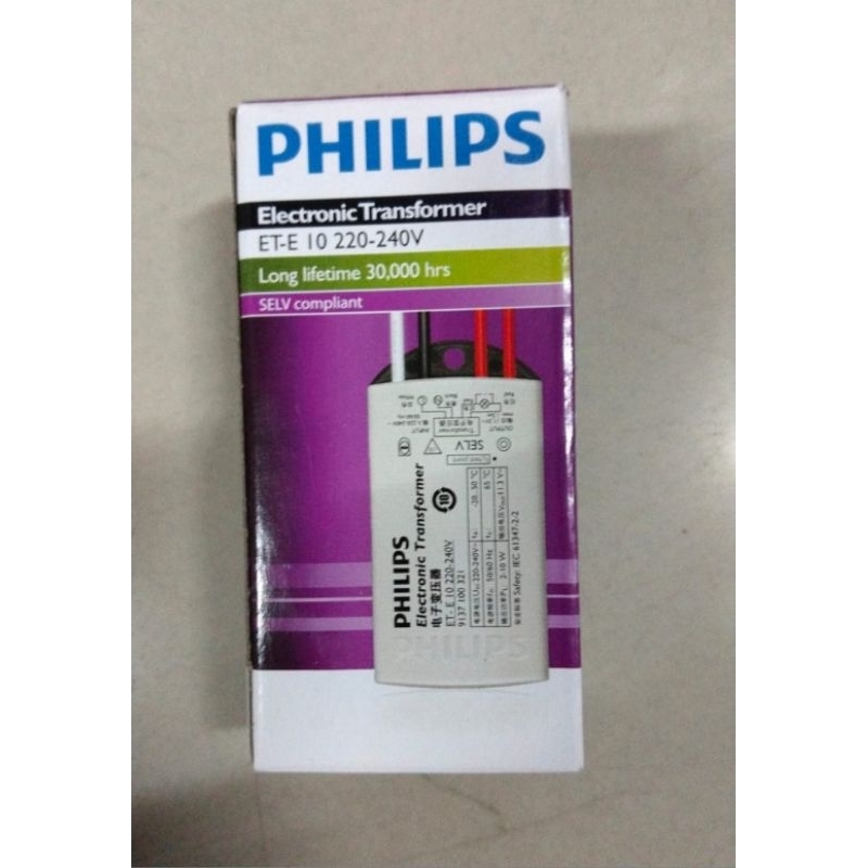 Jual Travo Ballast LED ETE 10W Philips ET-E 10 Watt Philips 220V - 12V ...