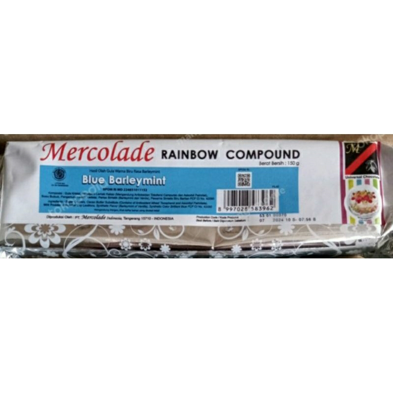 Jual Coklat batang/compound mercolade rainbow 150gr varian warna ...