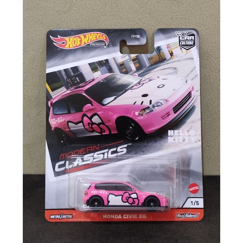 Jual Hot Wheels Premium Modern Classic Honda Civic Eg Hello Kitty ...