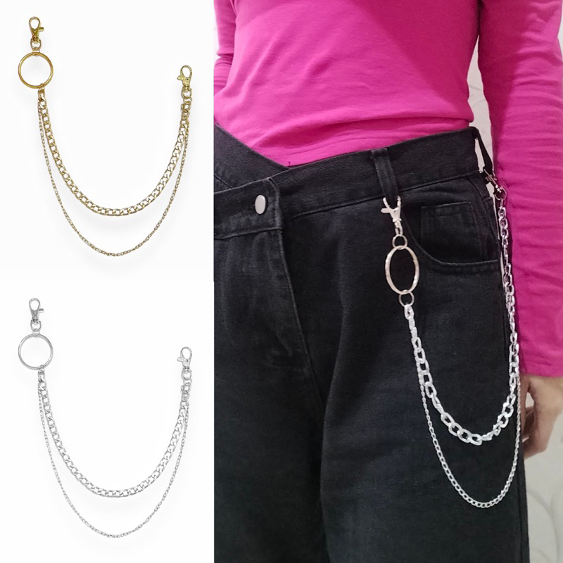 Jual Dave O Ring Belt Chain Rantai Celana Pants Charm Rante Dompet Punk ...