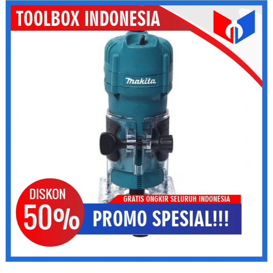 Jual MESIN PROFIL KAYU TRIM/MESIN ROUTER TRMMER 530 WATT MAKITA SERIES ...