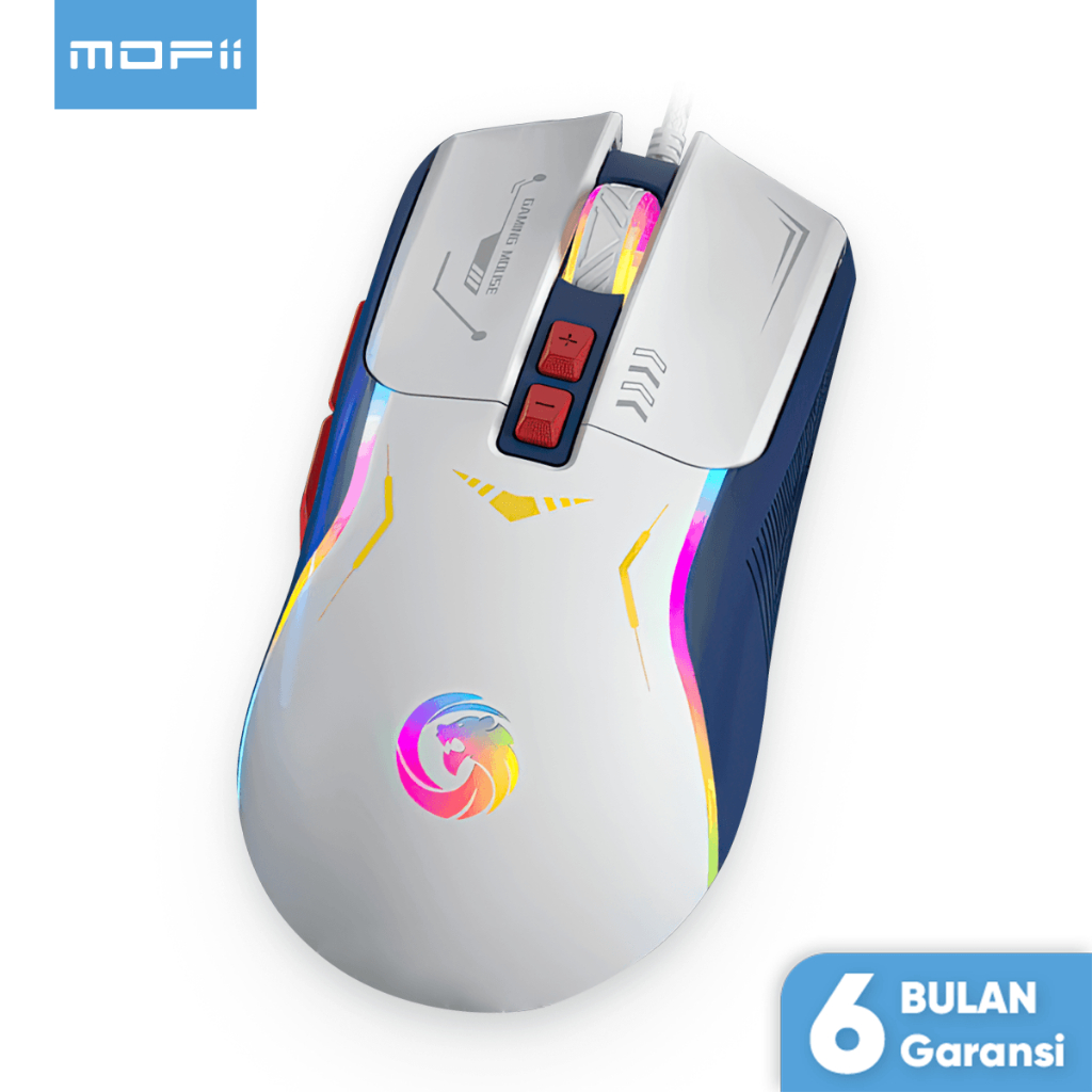 Jual MOFii Gaming Mouse Wired RGB Lights 1600/2400/3200 DPI P19 ...
