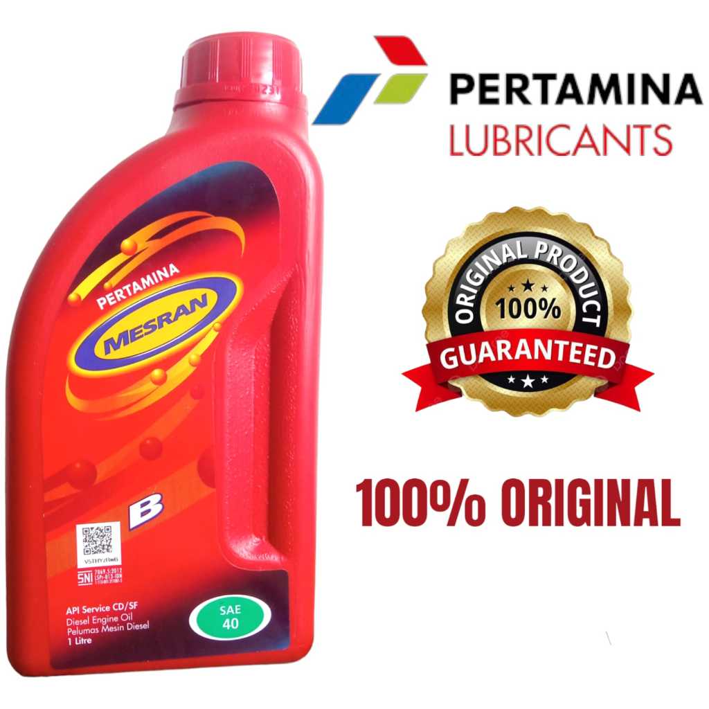 Jual Oli Mesran B40 1Liter SAE 40 Oli Mesin Diesel 1L | Shopee Indonesia