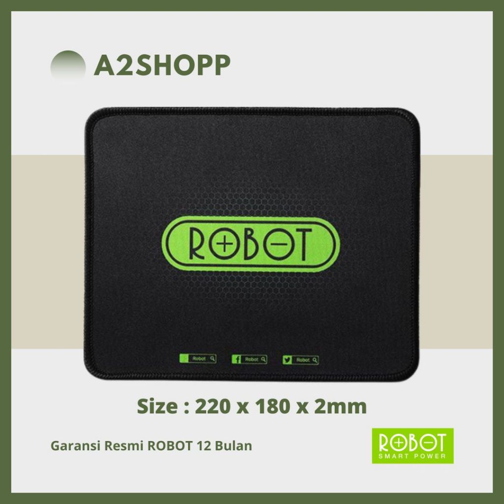 Jual Mousepad Robot RP01/ Mouse Pad Hitam Persegi Murah / Alas Mouse ...