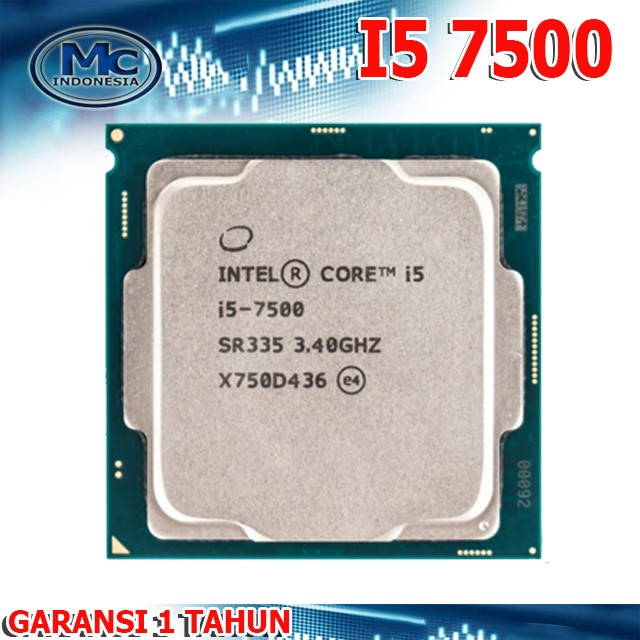 Jual PROCESSOR INTEL CORE I5 7500 / I5 7600 3.40Ghz LGA 1151 SOCKET 1151 | Shopee Indonesia