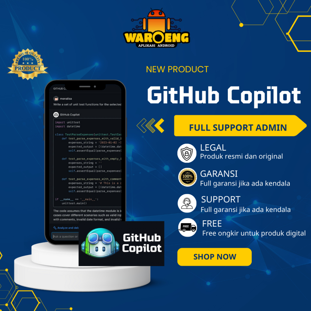 Jual Github Copilot Premium 1 Tahun Full Garansi (Proses Tercepat Buka ...