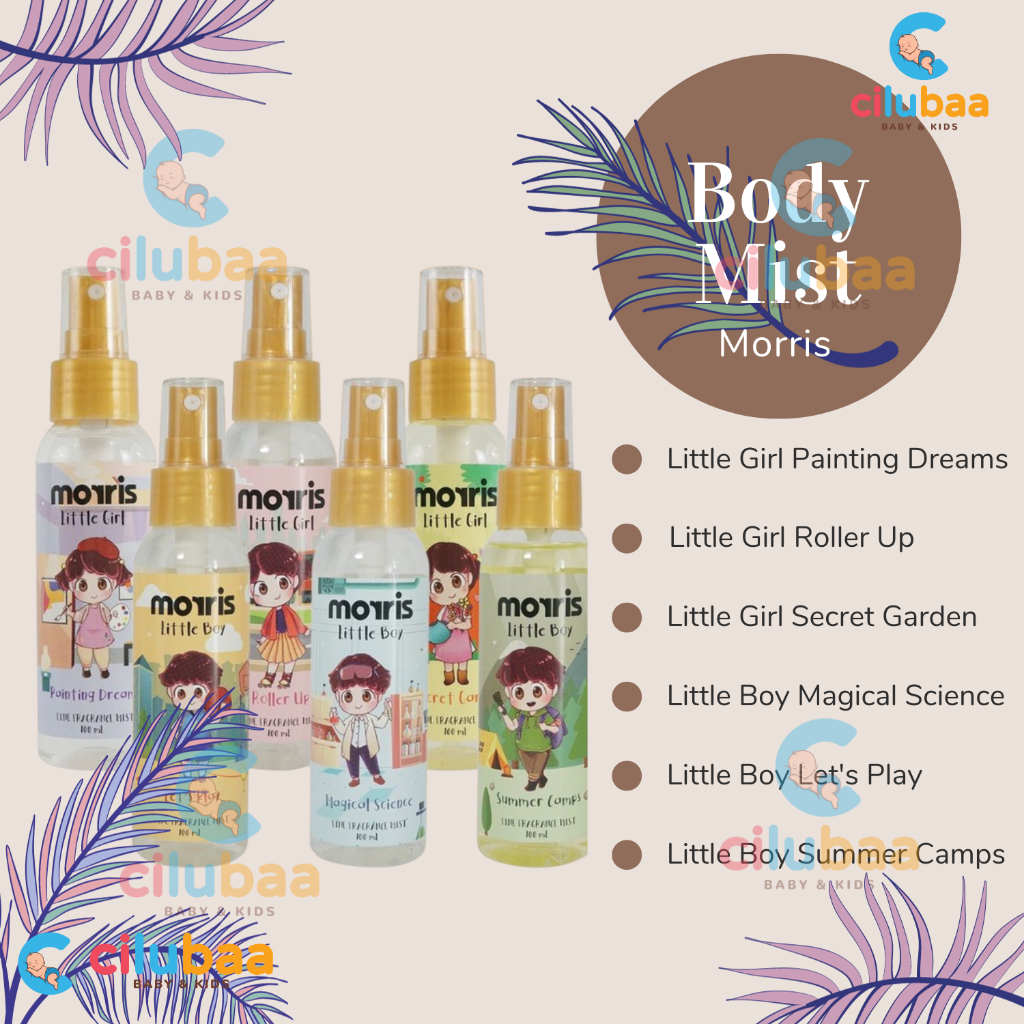 Jual Morris Body Mist Spray Little Girls Boy Mickey Minnie Mouse ...