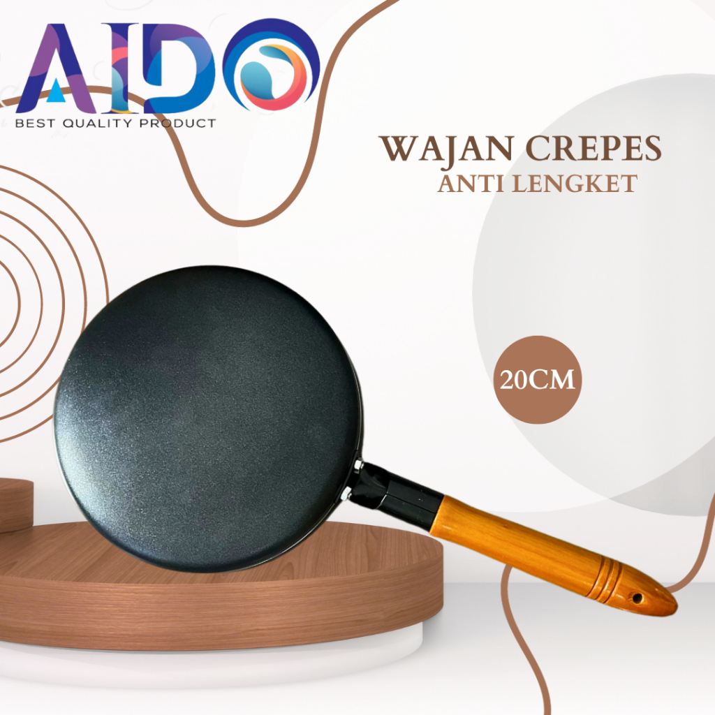 Jual Wajan Crepes/ Wajan Teflon Risol / Crepes Maker Anti Lengket ...