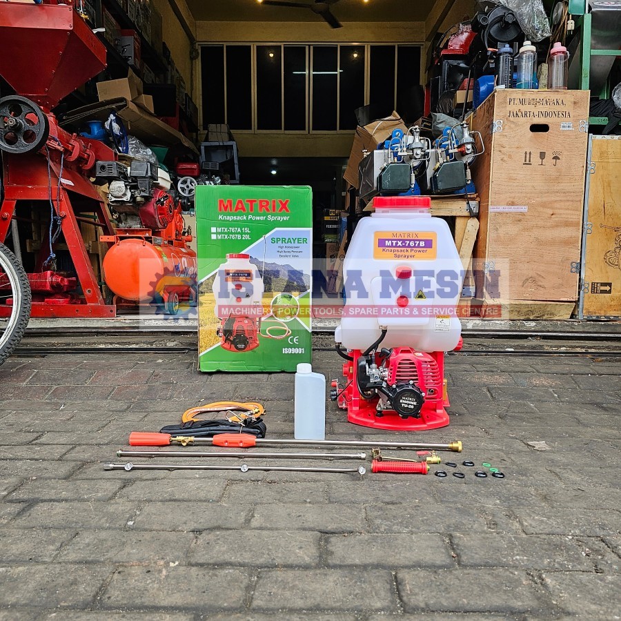 Jual MESIN SEMPROT HAMA KNAPSACK ENGINE SPRAYER 2 TAK MATRIX MTX 767B 20L | Shopee Indonesia