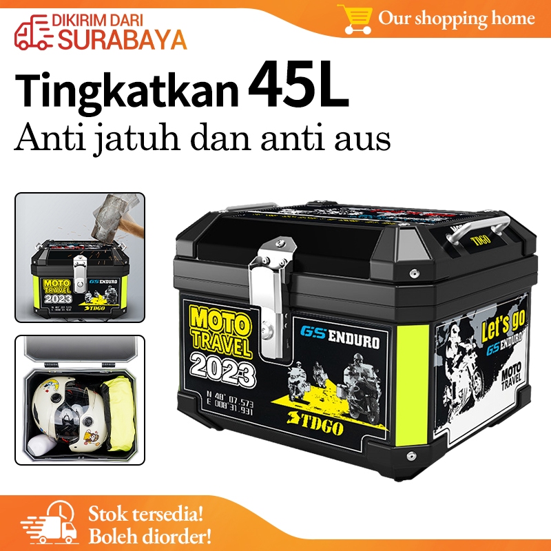Jual Bagasi motor berkapasitas besar/Bagasi motor kendaraan listrik 45L ...