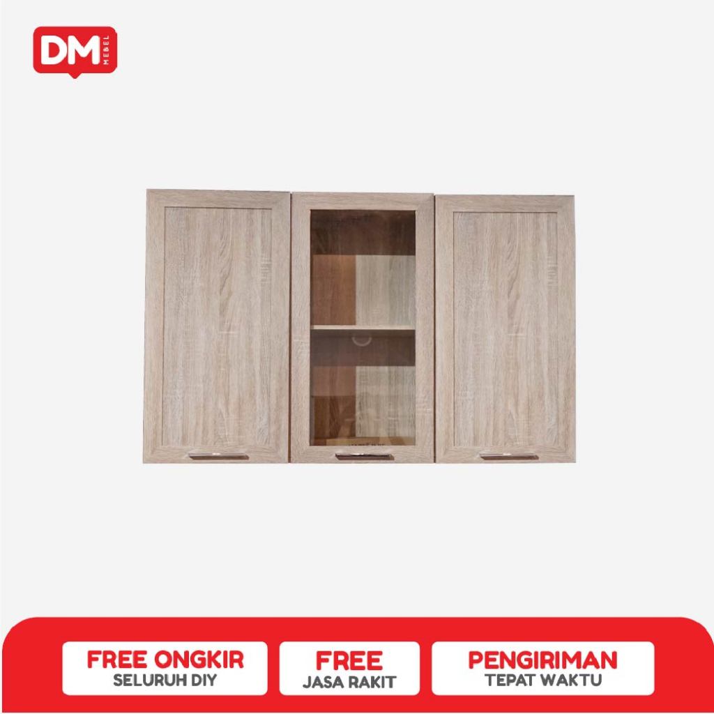 Jual Lemari Kitchen Set Atas Pintu 3 Varena KSA 3P - DM Mebel | Shopee ...