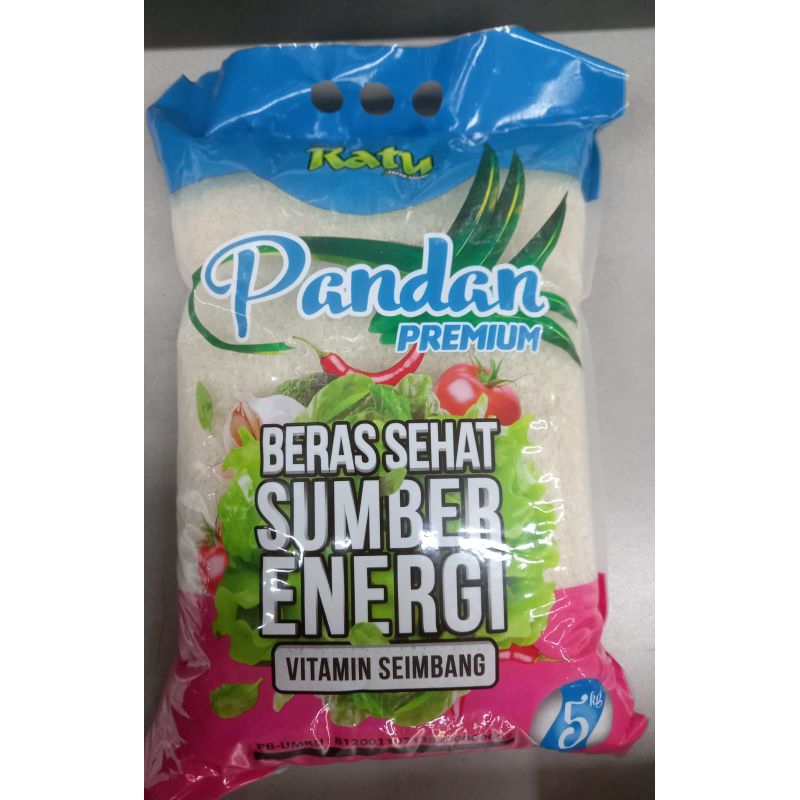 Jual Beras Premium RATU PANDAN Premium Pandan Rice 5 Kg - HK | Shopee ...