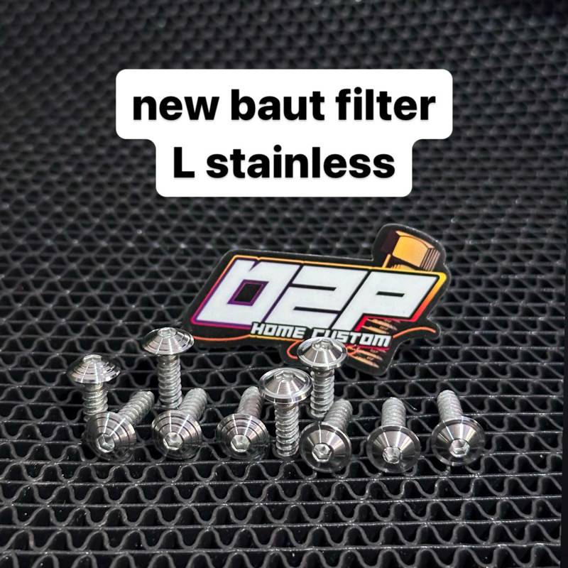 Jual baut filter udara L stainless custom handmade | Shopee Indonesia