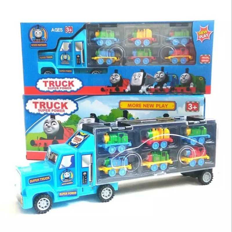 Jual Mainan Anak Mobil Container besar garasi isi mobil 6 pcs | Shopee ...