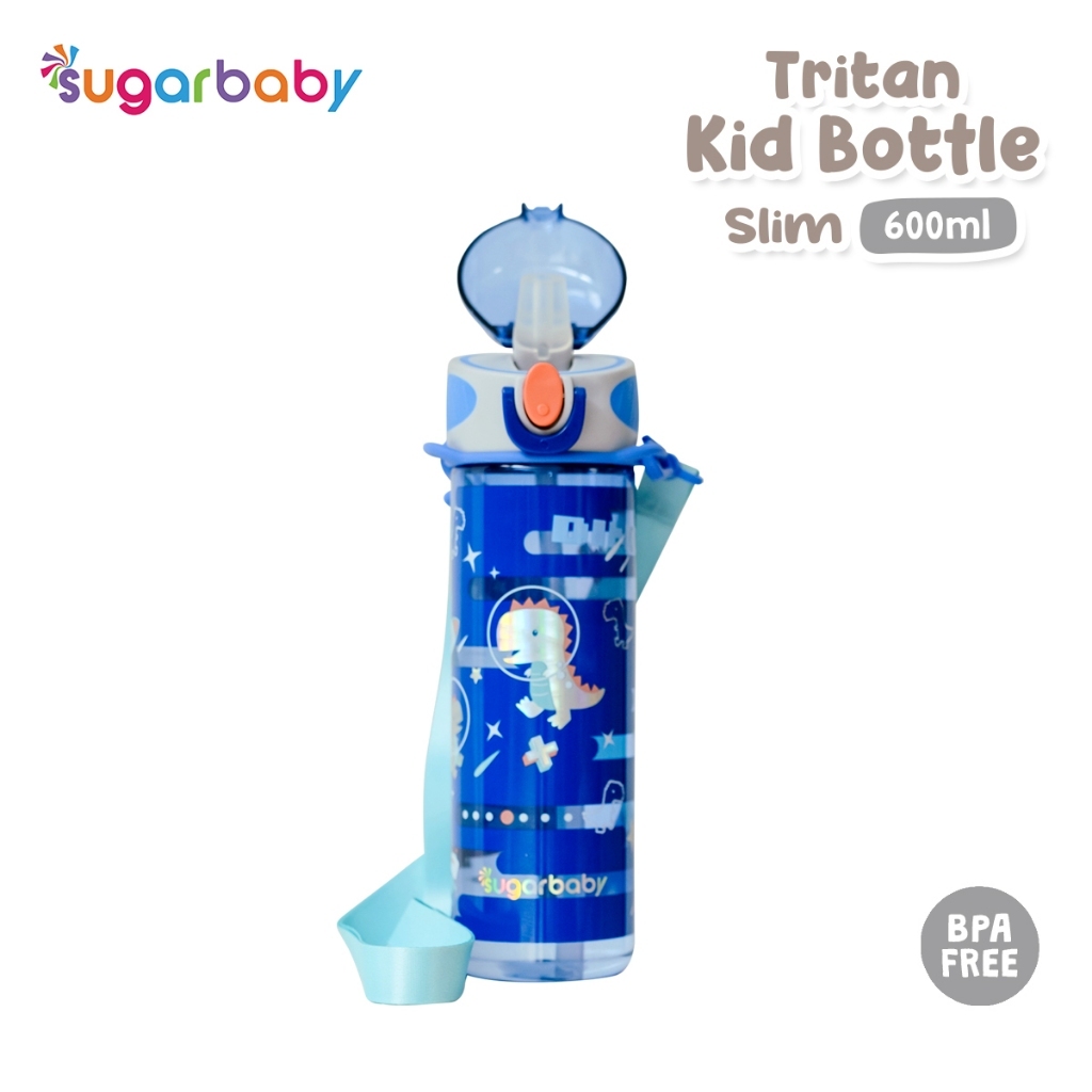 Jual Sugar Baby Tritan Bottle 400ML TKBST400 With Special Straw / Tritan Kid Bottle Slim 600ml ...