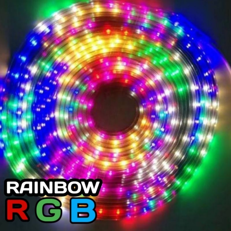 Jual Paket Led Rainbow (RGB) dan Merah Putih 10M / 15M / 20M | Shopee ...
