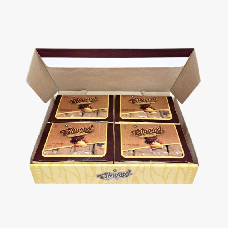 Jual 1 Dus (4 Pak) Almond Chocolate Tobelo | Shopee Indonesia