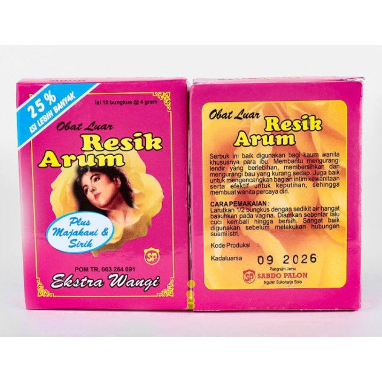 Jual Serbuk Resik Arum Plus Manjakani Arum & Sirih Extra Wangi - Sabdo ...
