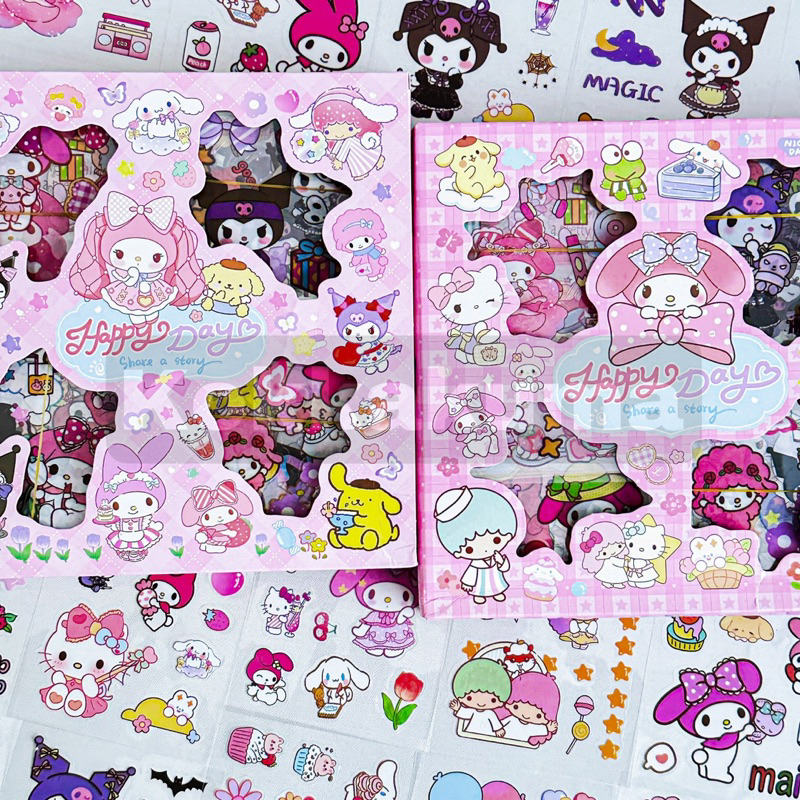 Jual ( KKM ) NONO MY MELODY SANRIO HAPPY DAYS Sticker Box 2D Dekorasi ...