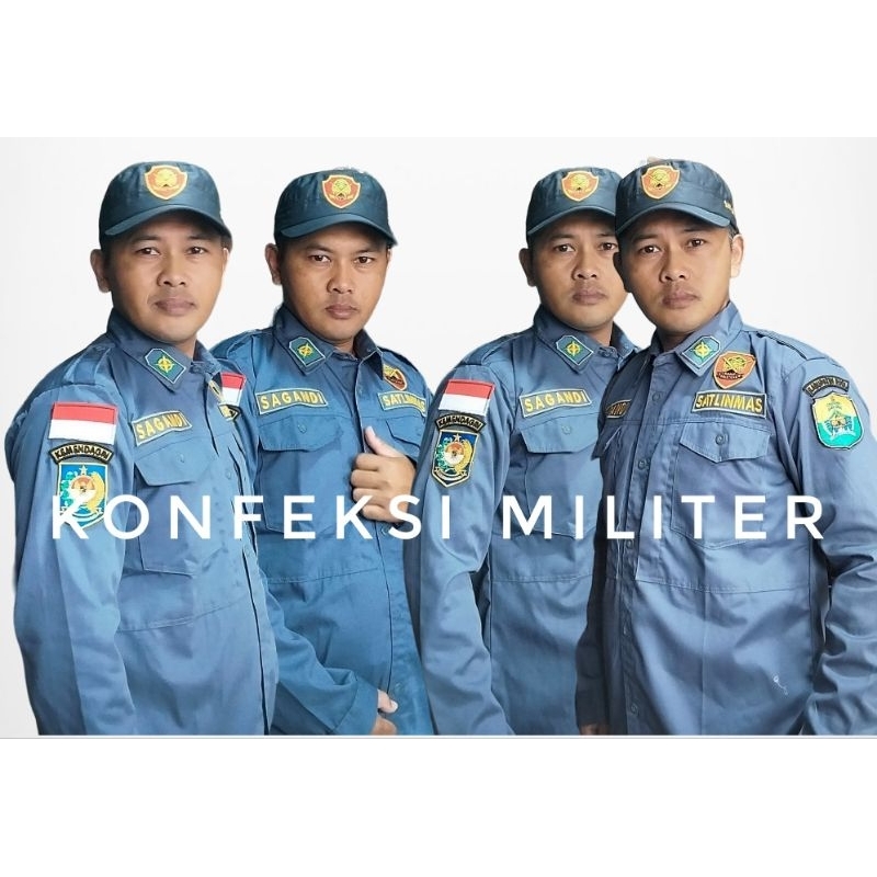 Jual Terbaru Seragam Stelan Linmas Satlinmas Kemendagri atribut tempel ...