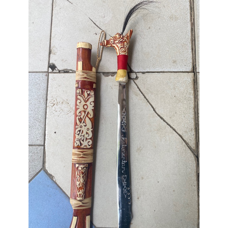 Jual MNDAU DAYAK MOTIF TERBARU ASLI KHAS KALIMANTAN UKURAN 60 CM ...