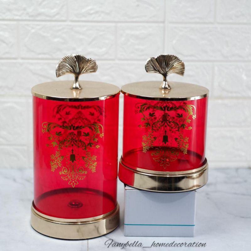 Jual Toples Kaca Satuan Set Mewah Merah Emas Gold Terang Sulthan ...