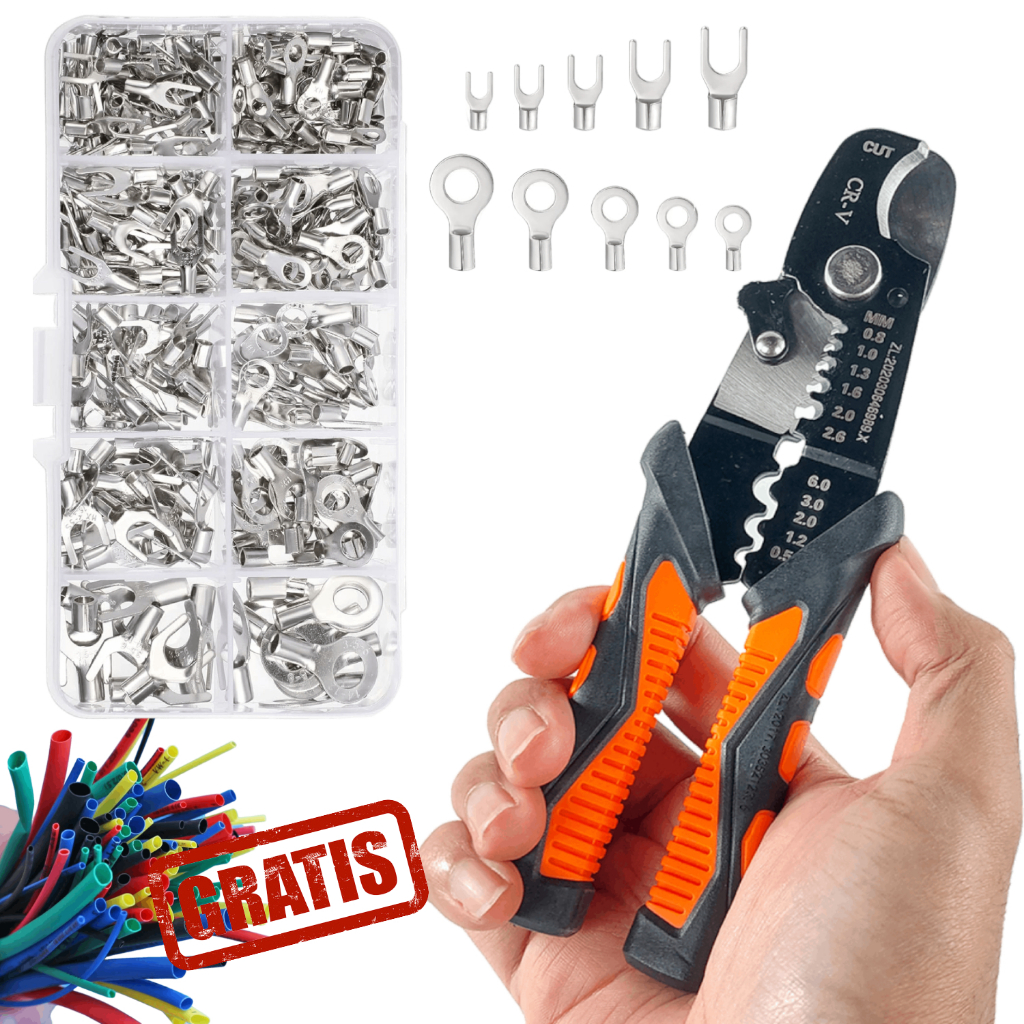 Jual Set Lengkap Tang Pemotong Kawat Listrik Multifungsi Kupas Kabel ...
