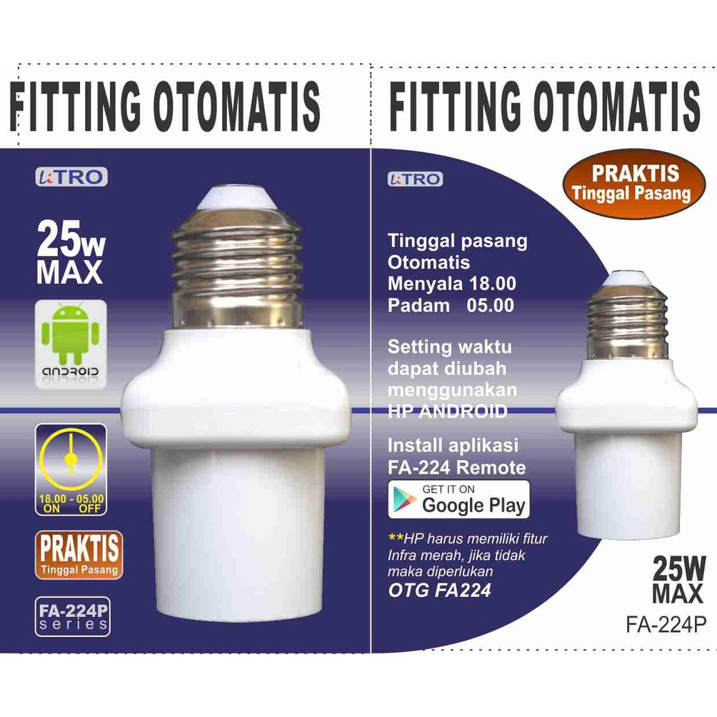 Jual Produk Terkini.. Fitting lampu otomatis dengan timer VDM | Shopee ...