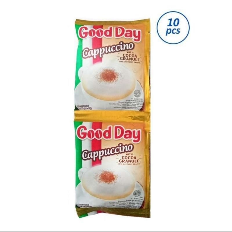 Jual Good Day Cappuccino Kopi Instan 25 g [ 10 Sachet / 1 Renceng ] | Shopee Indonesia