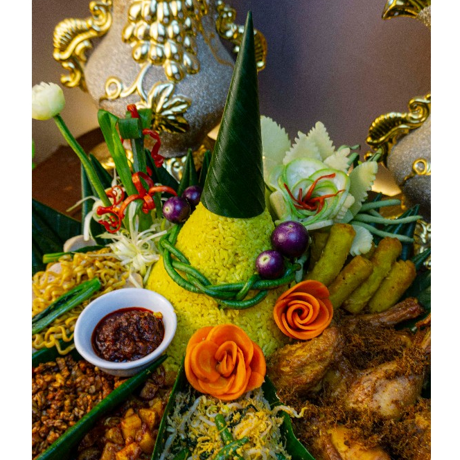 Jual Model Kerucut Tumpeng Nasi Kuning Premium Ukuran Besar Porsi ...