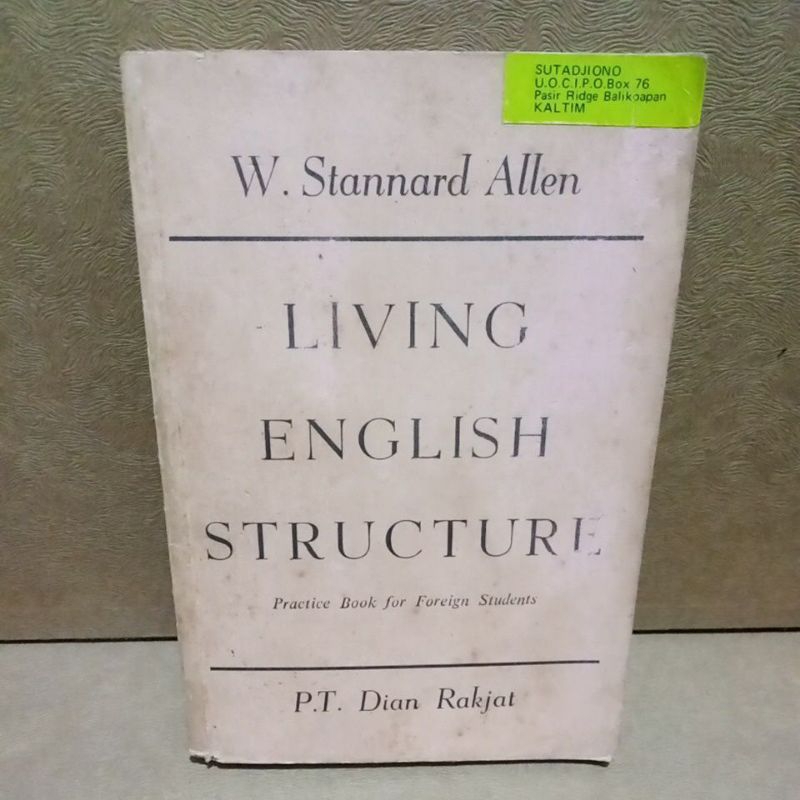 Jual Buku Original LIVING ENGLISH STRUCTURE - W STANNARD ALLEN | Shopee ...