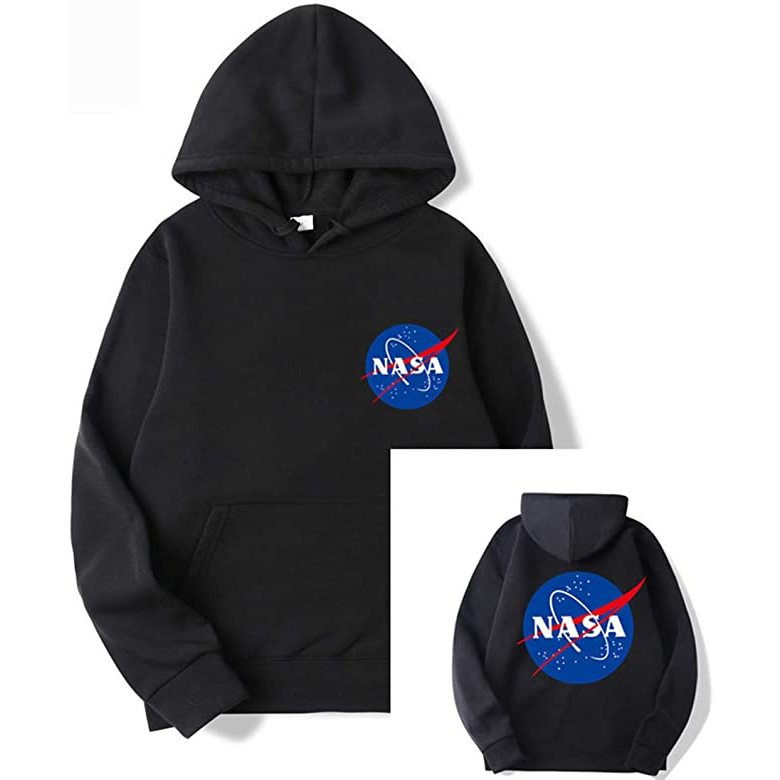 Jual NASA Jumper hoodie Logo Print Depan Belakang || NASA Sweater ...
