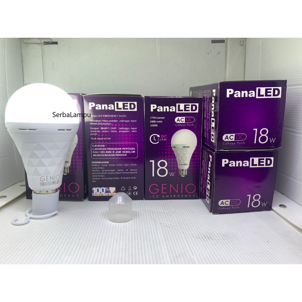 Jual Lampu Emergency LED Panaled Genio 18 Watt 18Watt / Lampu Darurat ...
