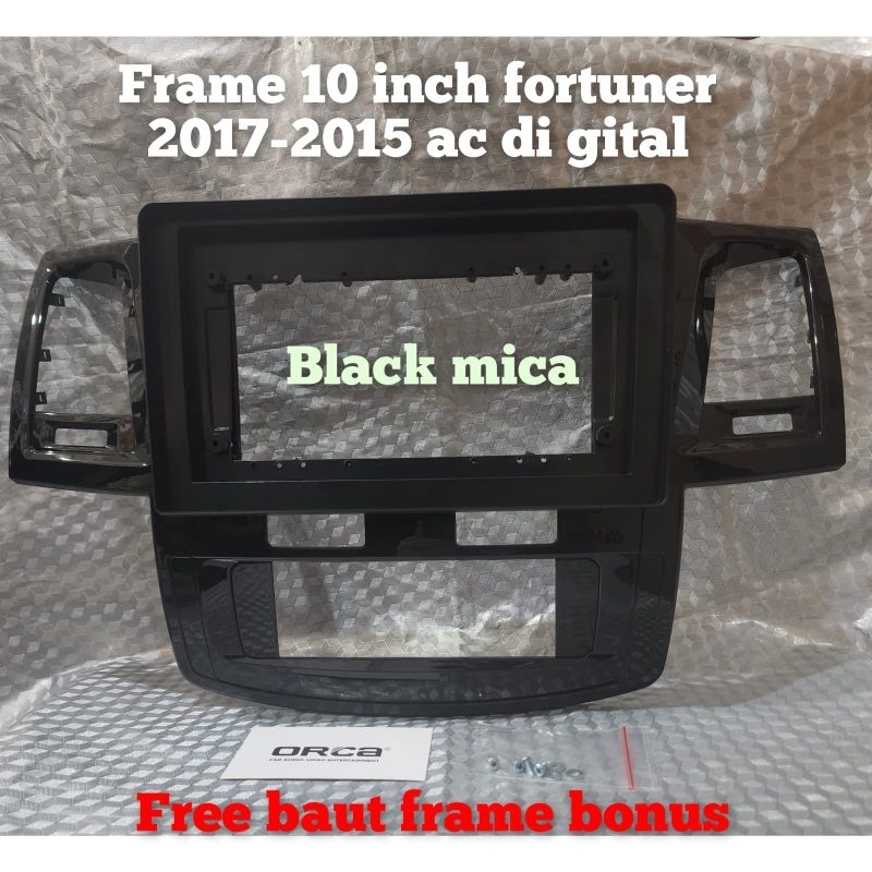 Jual frame head unit android 10 inch mobil fortuner ac-digital 2007 ...